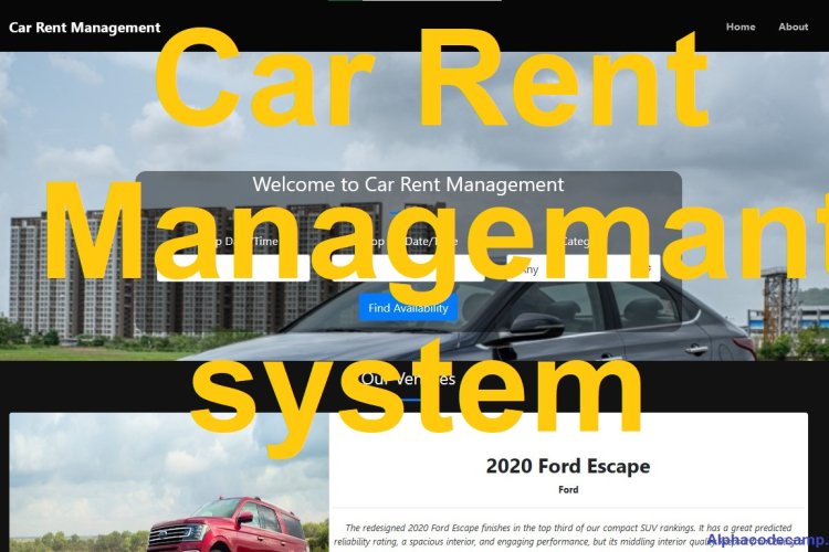 Complete Car rent management script using php - Get Downloadable web project source code for FREE!